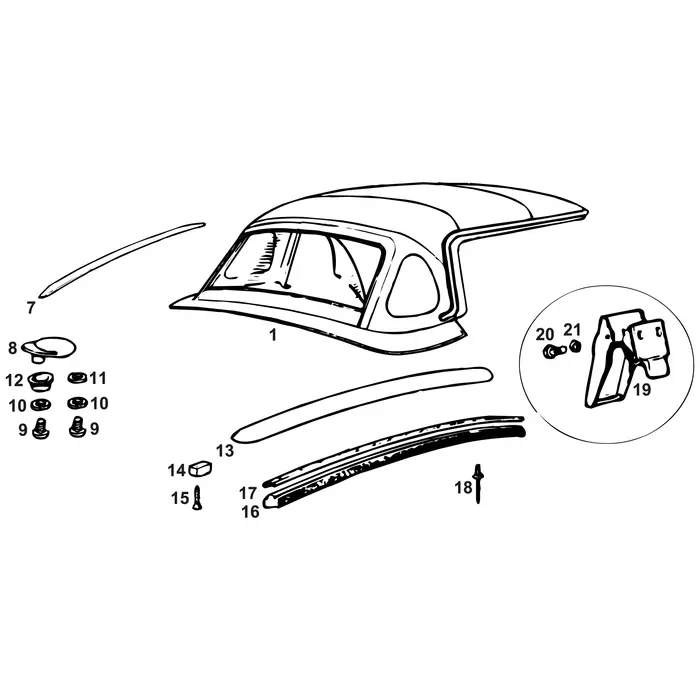 MGB Hoods & Fixings | MGOC