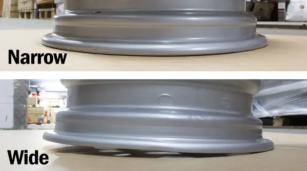 The image above displays the earlier (narrow) and later (wide) Rostyle ...