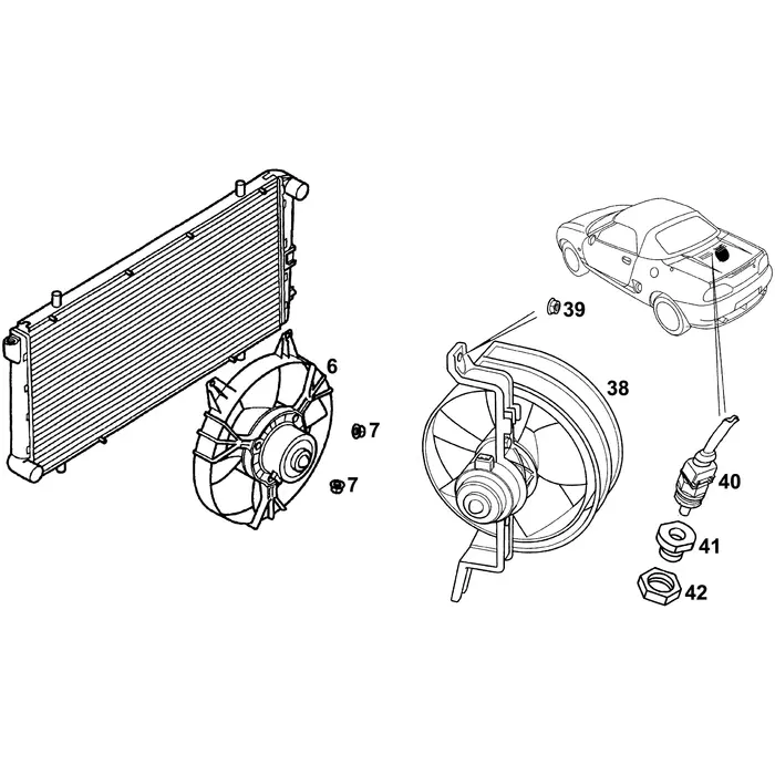 MGF & TF Cooling Parts | MGOC