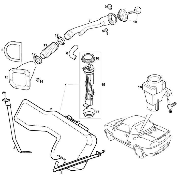 MGF & TF Fuel Parts | MGOC