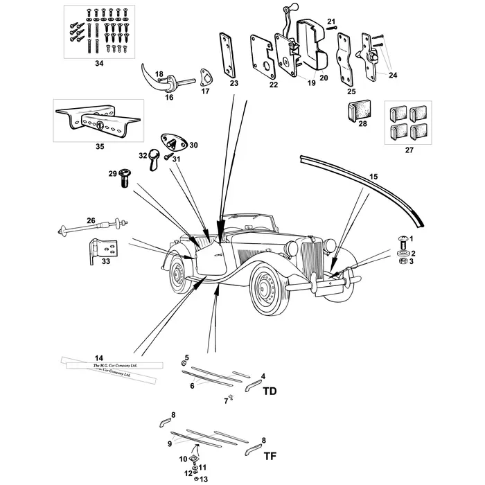 MG TD & TF Bodywork | MGOC