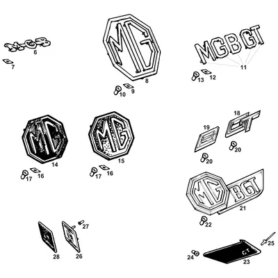 MGB Badges & Decals | MGOC